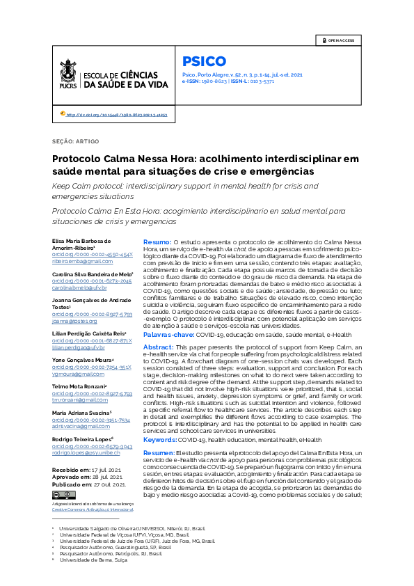 (PDF) Protocolo Calma Nessa Hora