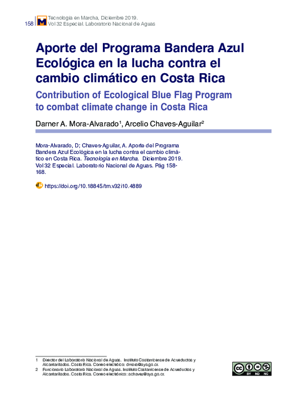 (PDF) Aporte del Programa Bandera Azul Ecológica en la lucha contra el ...