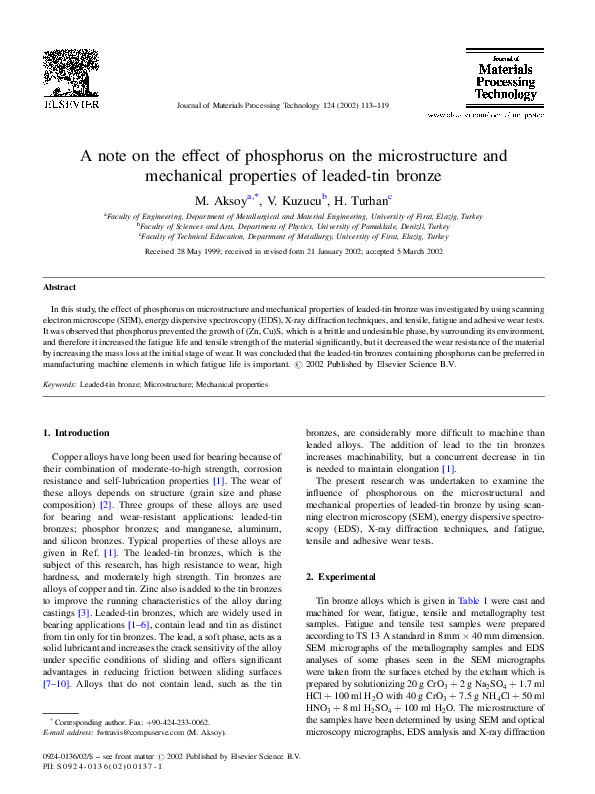 (PDF) A note on the effect of phosphorus on the microstructure and mechanical properties of ...