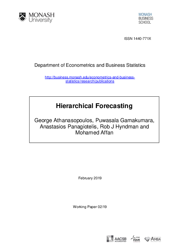 (PDF) Hierarchical Forecasting