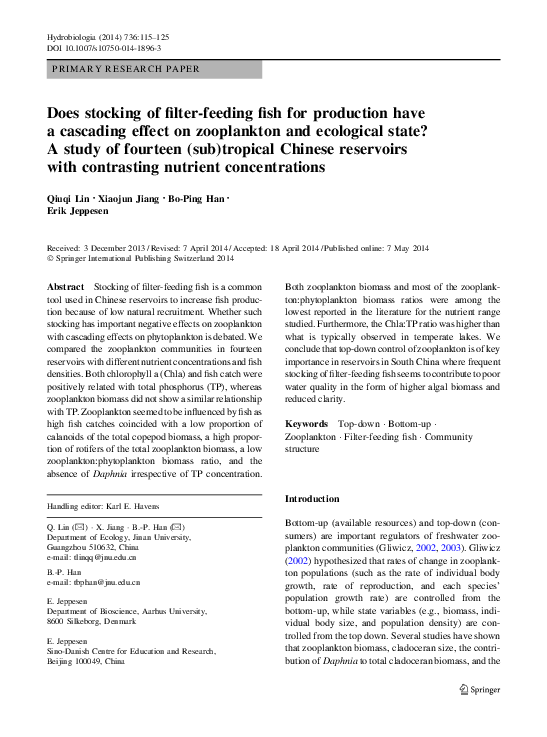 (PDF) Examination of the role of the microbial loop in regulating lake ...