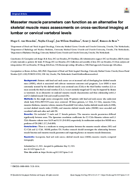 (PDF) Masseter muscle parameters can function as an alternative for ...