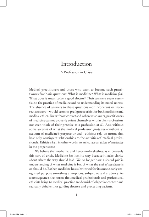 (PDF) "Introduction -- The Way of Medicine"