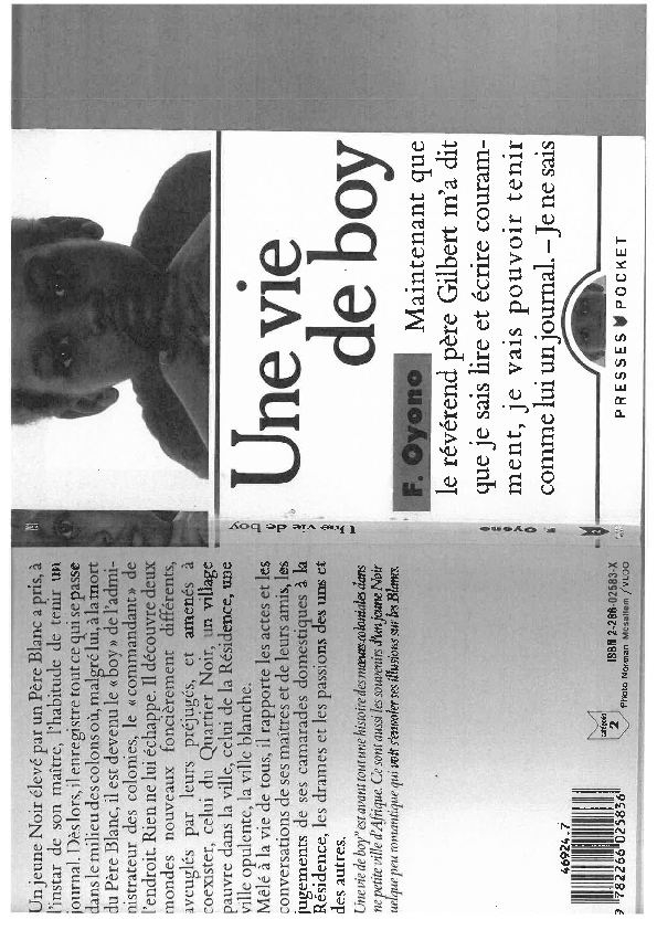(PDF) Ferdinand Oyono - Une vie de boy