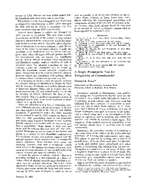 (PDF) A Simple Presumptive Test for Toxigenicity of Corynebacteria