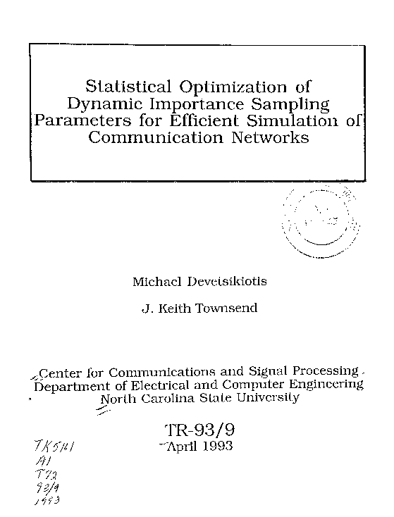 (PDF) Statistical optimization of dynamic importance sampling parameters for efficient ...