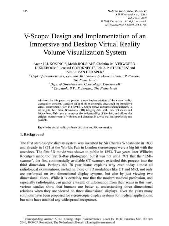 (PDF) V-scope: design and implementation of an immersive and desktop ...