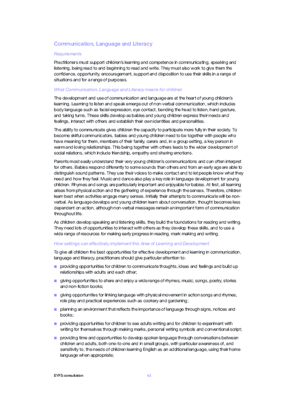 (PDF) Communication, language and literacy