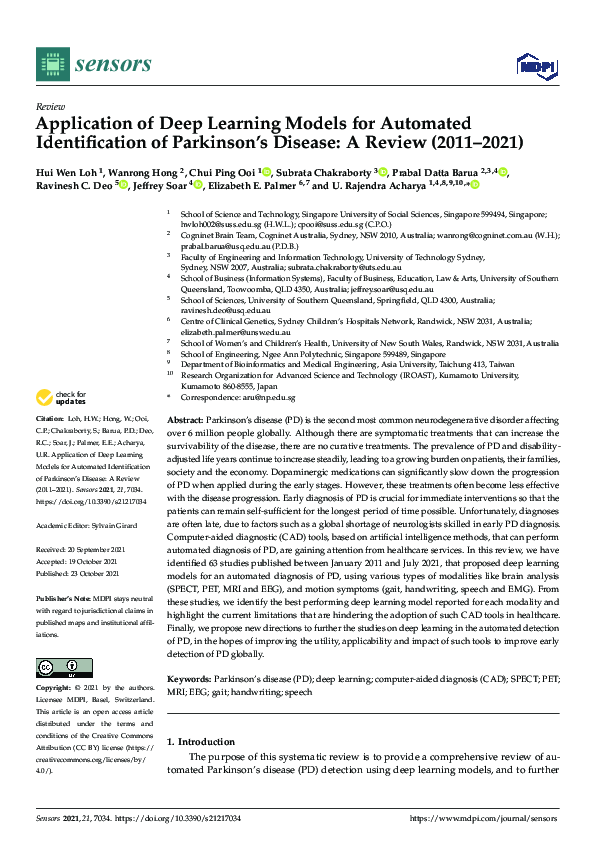 Pdf Application Of Deep Learning Models For Automated Identification