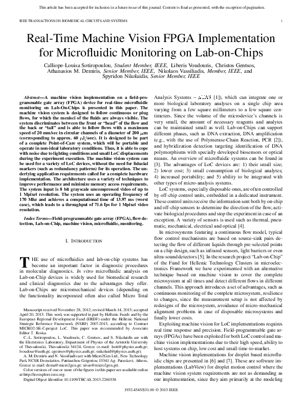 (PDF) Real-Time Machine Vision FPGA Implementation for Microfluidic Monitoring on Lab-on-Chips