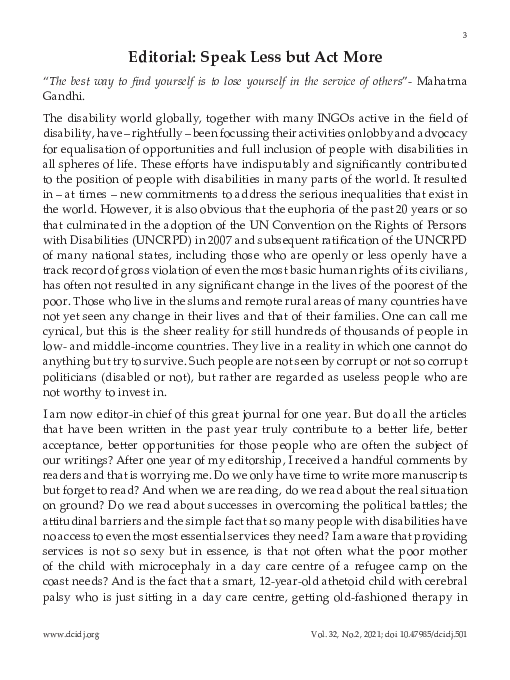 (PDF) Speak Less but Act More