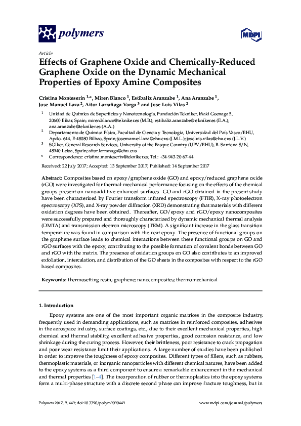 (PDF) Effects of Graphene Oxide and Chemically-Reduced Graphene Oxide ...