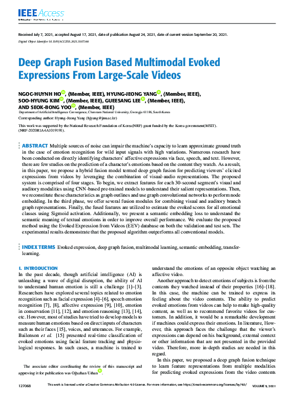 (PDF) Deep Graph Fusion Based Multimodal Evoked Expressions From Large ...