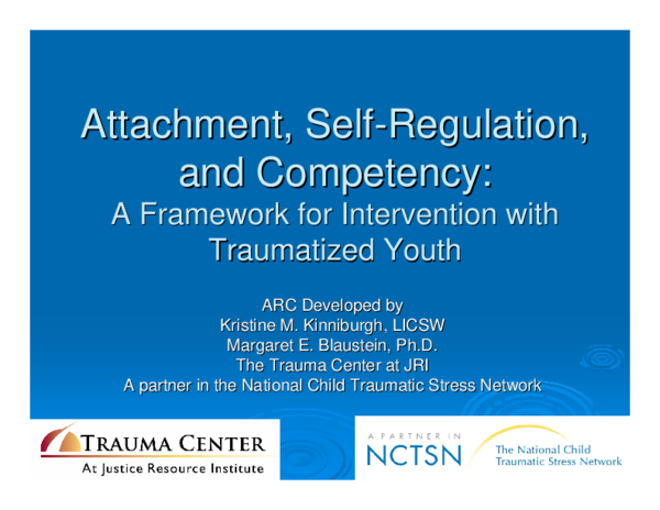 (PDF) Attachment, Self-Regulation, and Competency