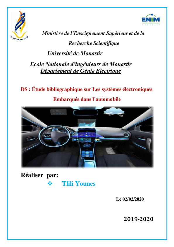 (PDF) Systéme embarqué automobile