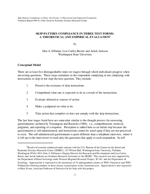 (PDF) Skip-Pattern Compliance in Three Test Forms: A Theoretical and ...