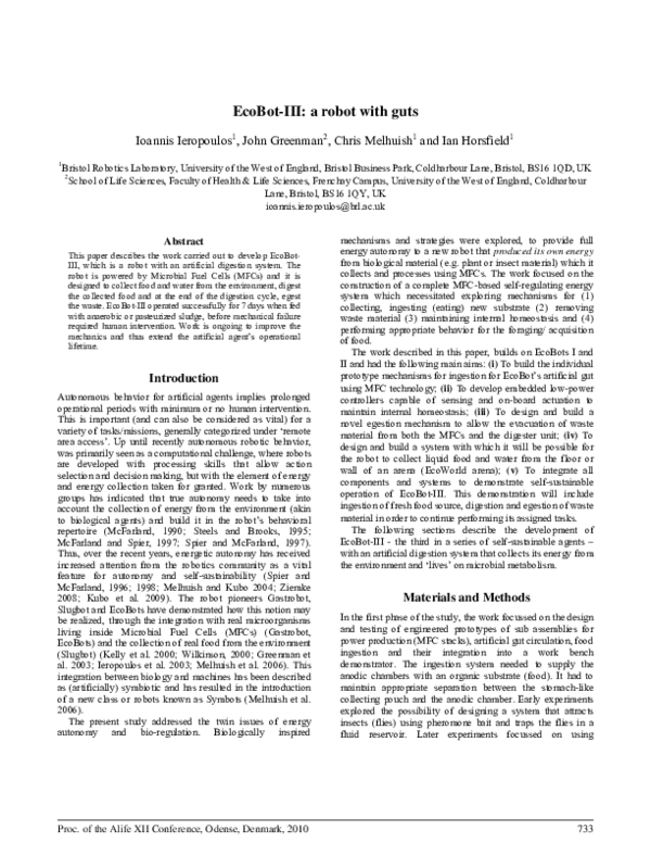 (PDF) EcoBot-III: a robot with guts