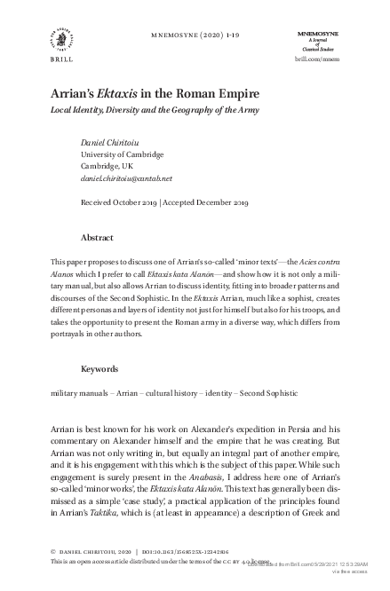 (PDF) Arrian’s Ektaxis in the Roman Empire