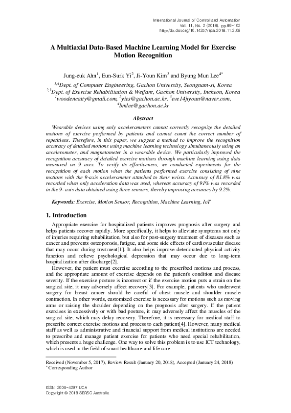 (PDF) A Multiaxial Data-Based Machine Learning Model for Exercise Motion Recognition