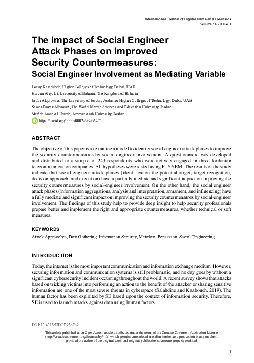 (PDF) The Impact of Social Engineer Attack Phases on Improved Security ...