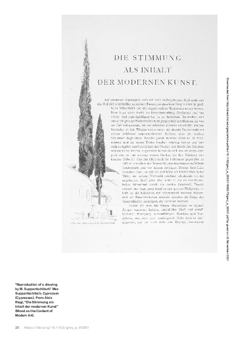 (PDF) Alois Riegl, "Mood as the Content of Modern Art" (1899)