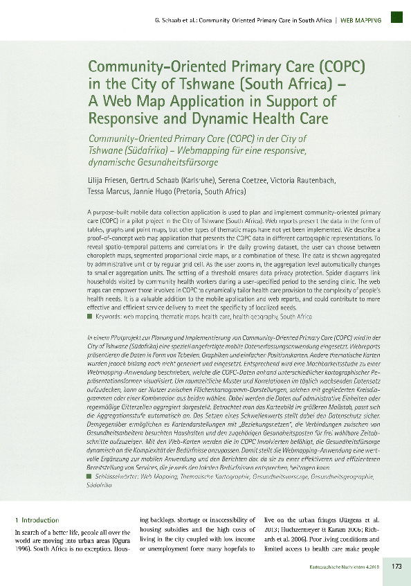 (PDF) Community-Oriented Primary Care (COPC) in the City of Tshwane ...