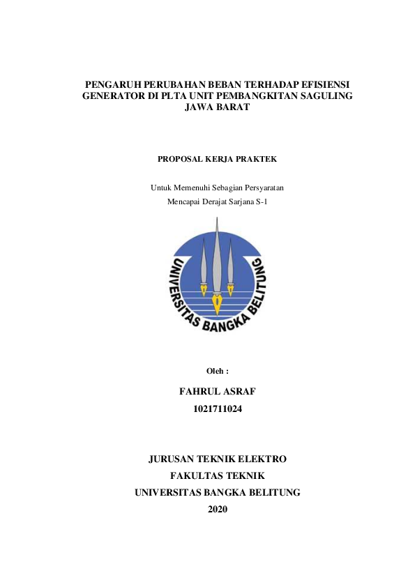 (PDF) PENGARUH PERUBAHAN BEBAN TERHADAP EFISIENSI GENERATOR DI PLTA ... (PDF) PENGARUH PERUBAHAN BEBAN TERHADAP EFISIENSI GENERATOR DI PLTA ...