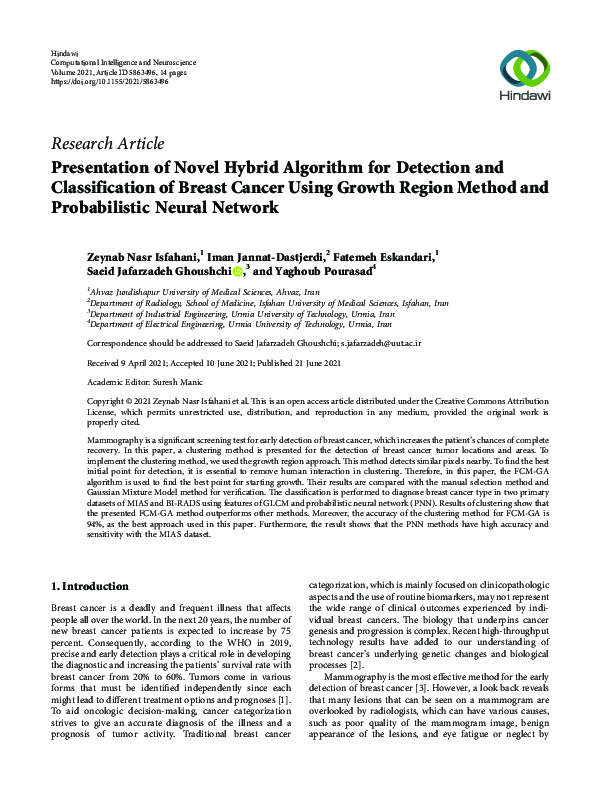 Pdf Presentation Of Novel Hybrid Algorithm For Detection And