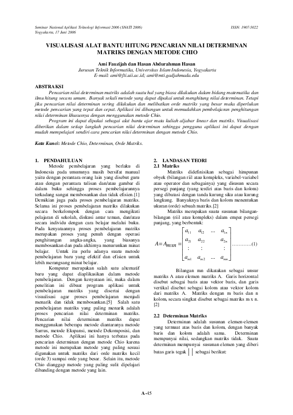 (PDF) Visualisasi Alat Bantu Hitung Pencarian Nilai Determinan Matriks ...