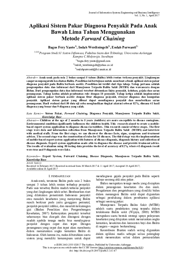(PDF) Aplikasi Sistem Pakar Diagnosa Penyakit Pada Anak Bawah Lima ...