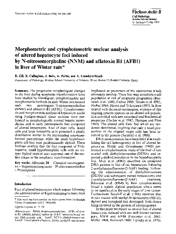 (PDF) Morphometric and cytophotometric nuclear analysis of altered ...