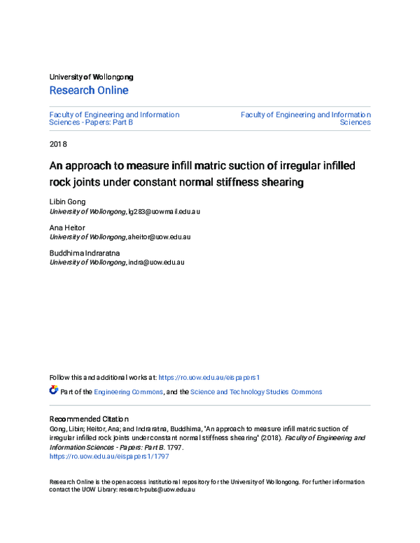 (PDF) An approach to measure infill matric suction of irregular ...
