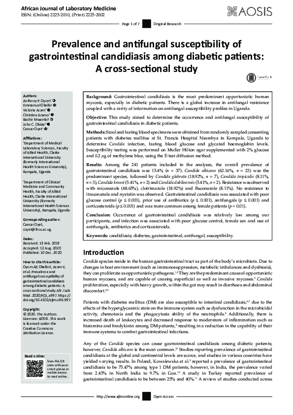 (PDF) African Journal of Laboratory Medicine