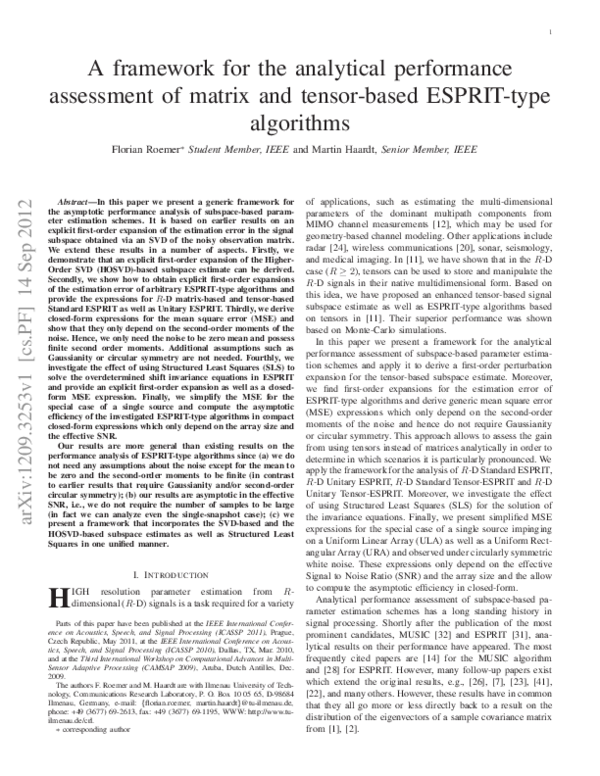(PDF) A framework for the analytical performance assessment of matrix ...