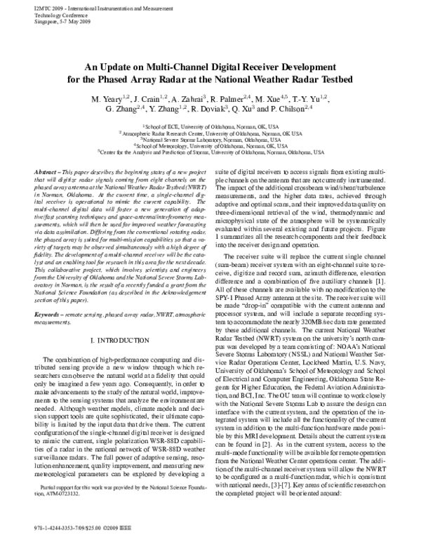 (PDF) An update on multi-channel digital receiver development for the ...