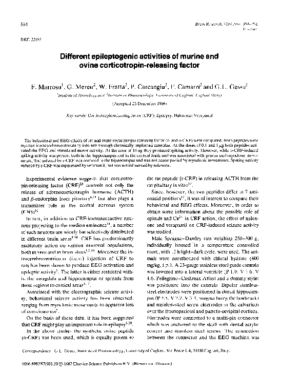 (PDF) Different epileptogenic activities of murine and ovine ...