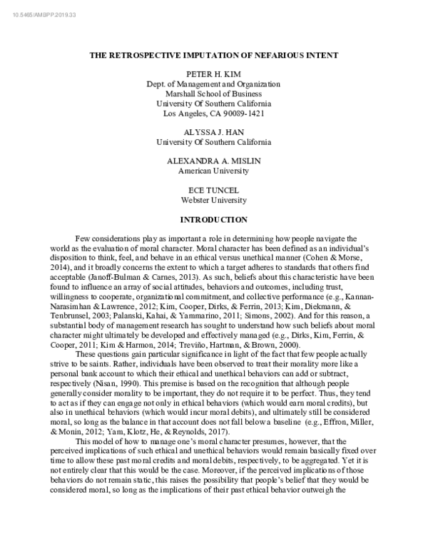 (PDF) The Retrospective Imputation of Nefarious Intent | ECE TUNCEL - Academia.edu