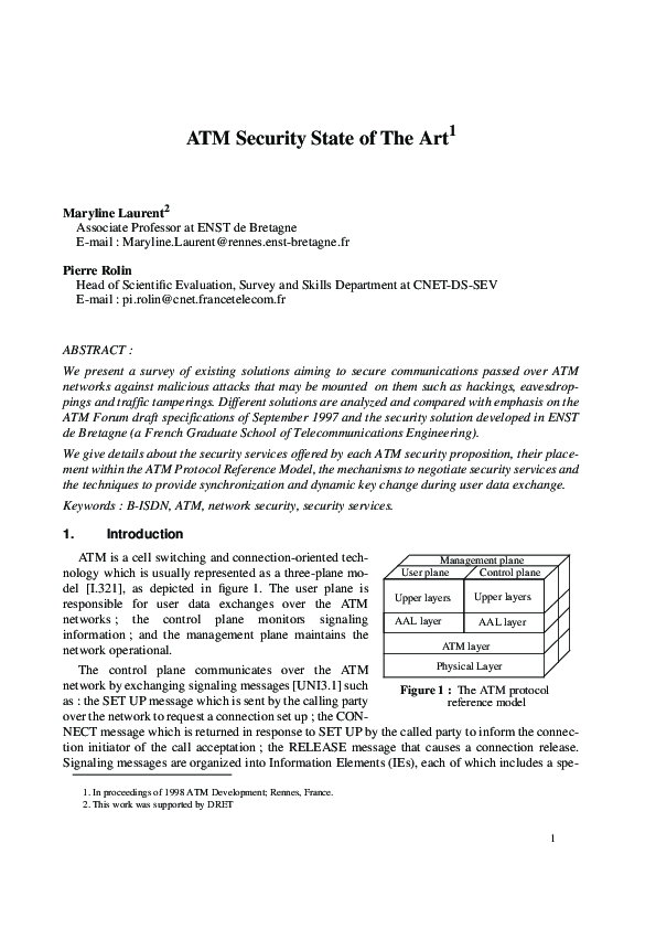 (PDF) ATM Security State of The Art
