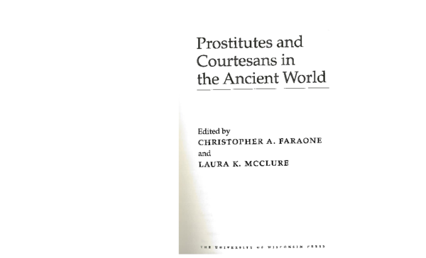 (PDF) "The Bad Girls of Athens: The Image and Function of Hetairai in ...