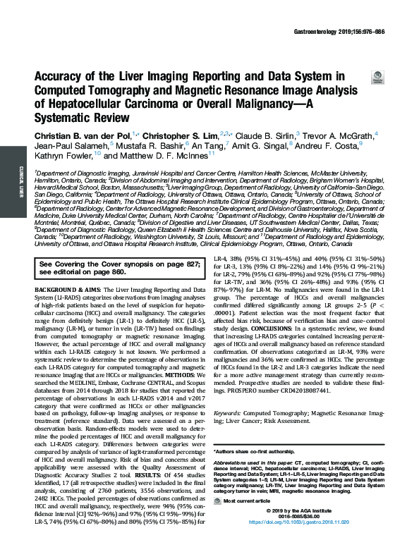 (PDF) Accuracy of the Liver Imaging Reporting and Data System in ...