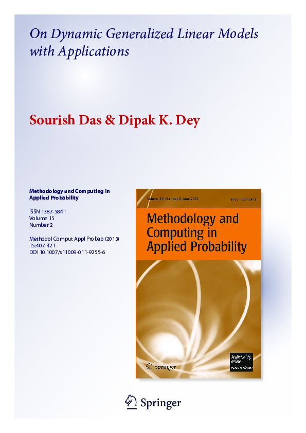 (PDF) On Dynamic Generalized Linear Models with Applications