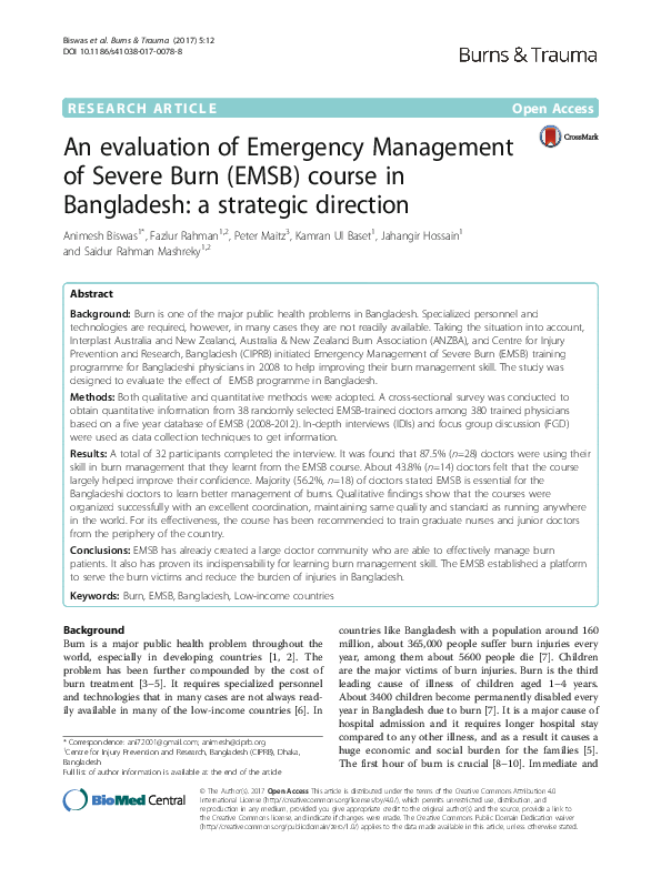 (PDF) 801 An evaluation of emergency management of severe burn (EMSB ...