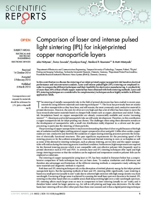 (PDF) Comparison of laser and intense pulsed light sintering (IPL) for ...