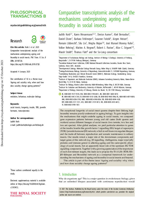 (PDF) Comparative transcriptomic analysis of the mechanisms ...