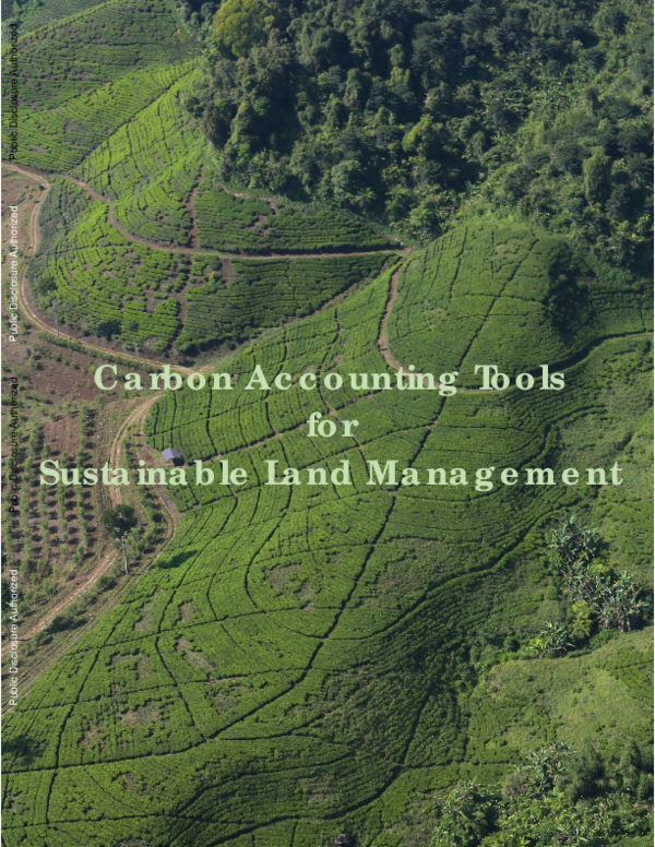 (PDF) Carbon Accounting Tools for Sustainable Land Management