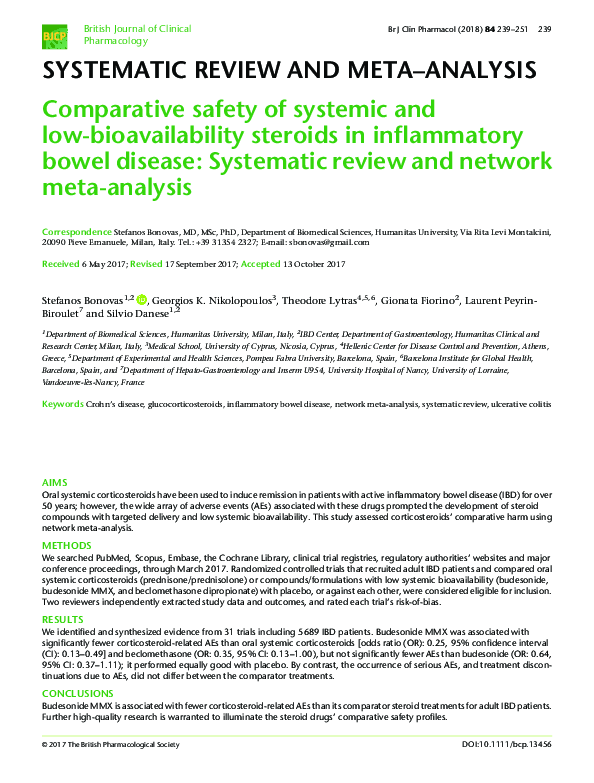 (PDF) Comparative safety of systemic and low-bioavailability steroids ...