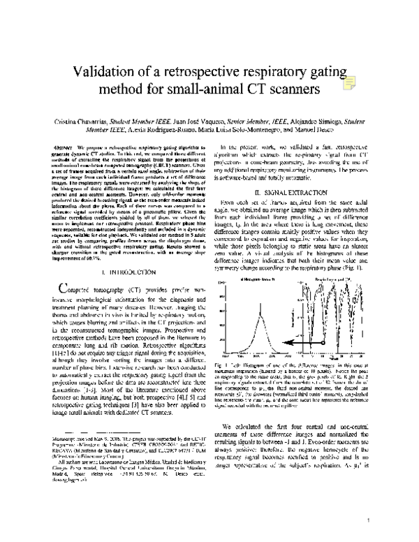 (PDF) Validation of a retrospective respiratory gating method for small ...