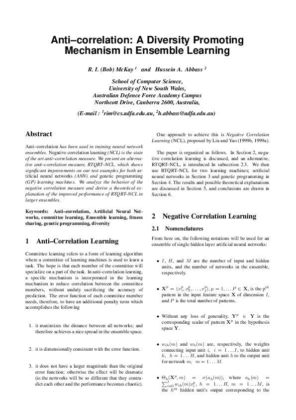 (PDF) Anti-correlation: A diversity promoting mechanisms in ensemble ...