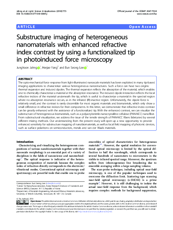 (PDF) Substructure imaging of heterogeneous nanomaterials with enhanced refractive index ...