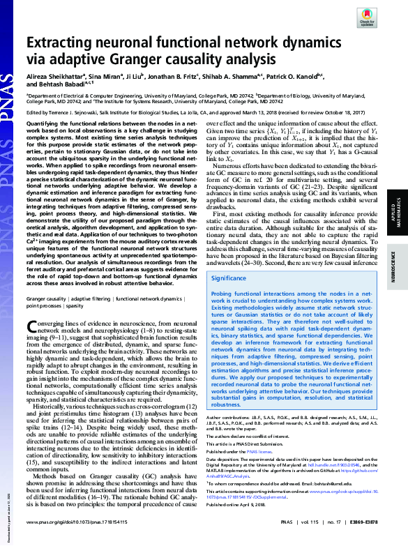 Pdf Extracting Neuronal Functional Network Dynamics Via Adaptive